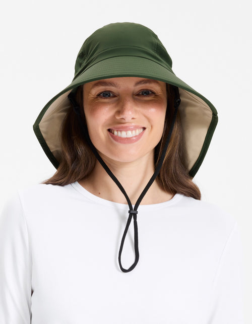 Trekker Khaki Sun Hat UPF 50+ | Women’s Technical Legionnaire Hat Solbari